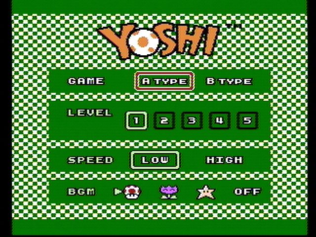 Screenshot of Yoshi (NES, 1991) - MobyGames