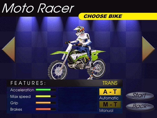 Screenshot of Moto Racer (Windows, 1997) - MobyGames