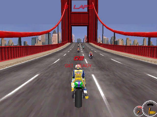 Screenshot of Moto Racer (Windows, 1997) - MobyGames