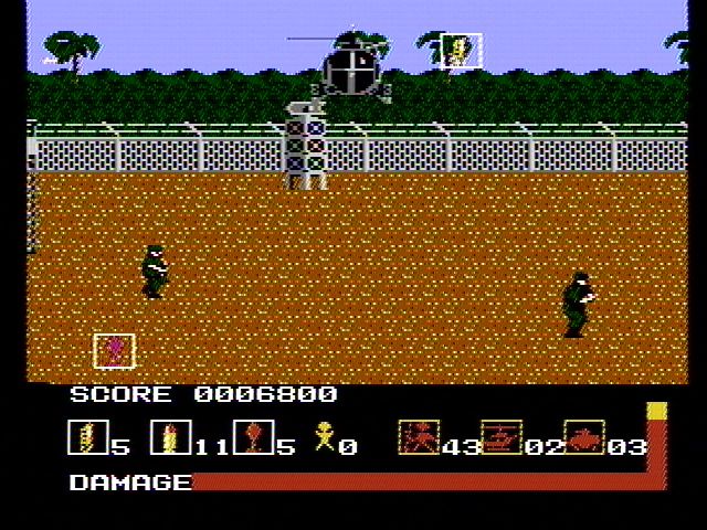 Screenshot of Operation Wolf (NES, 1987) - MobyGames