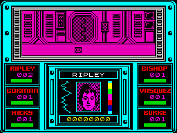 Screenshot of Aliens: The Computer Game (ZX Spectrum, 1987) - MobyGames