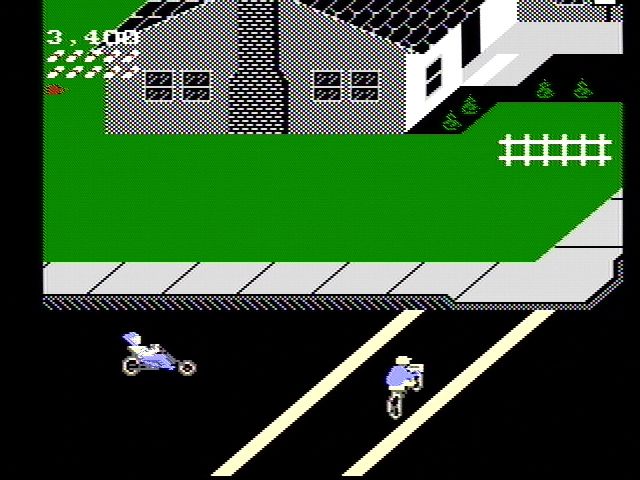 Screenshot of Paperboy (NES, 1984) - MobyGames