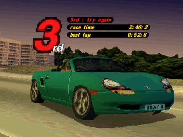 Screenshot of Porsche Challenge (PlayStation, 1997) - MobyGames