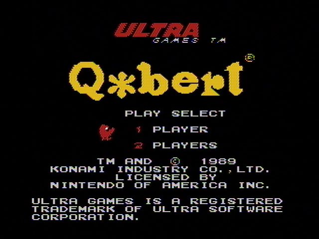 Screenshot of Q*bert (NES, 1982) - MobyGames