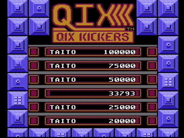 Screenshot of QIX (NES, 1981) - MobyGames