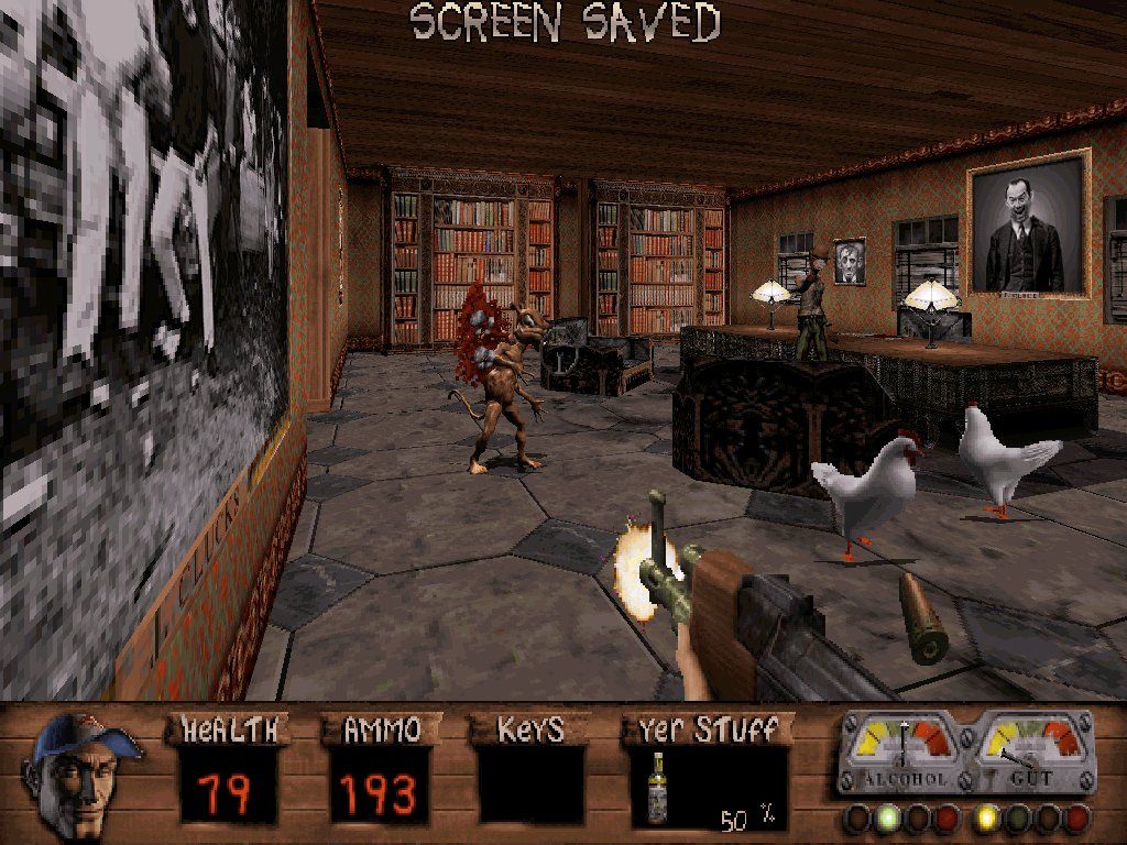 Screenshot of Redneck Rampage (DOS, 1997) - MobyGames