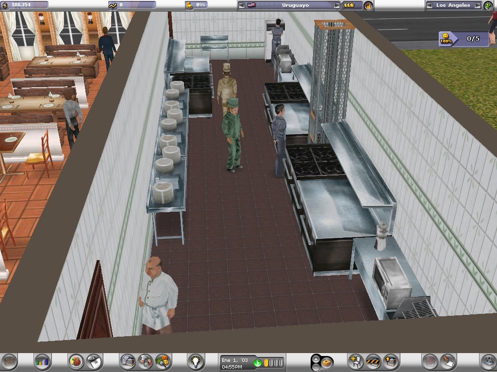 Screenshot of Restaurant Empire (Windows, 2003) - MobyGames