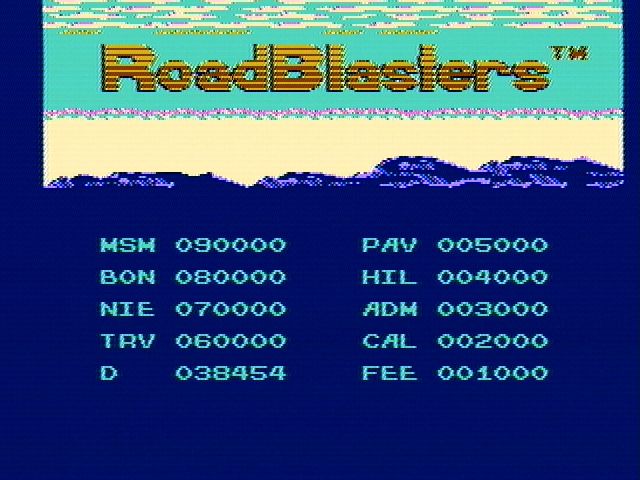 Screenshot of RoadBlasters (NES, 1987) - MobyGames