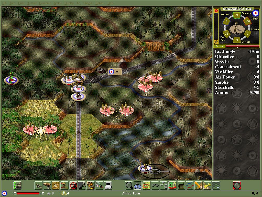 Screenshot of TalonSoft's Rising Sun (Windows, 2000) - MobyGames