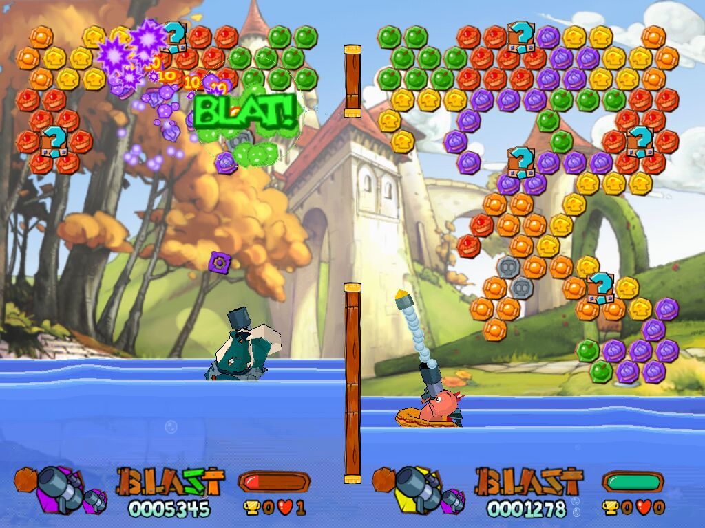 Screenshot of Worms Blast (Windows, 2002) - MobyGames