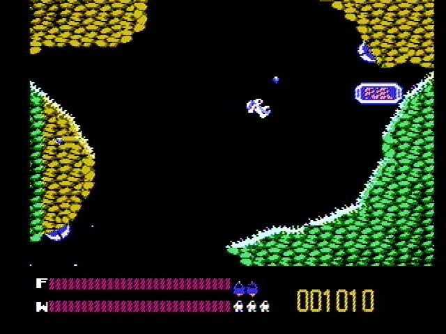 Screenshot of Solar Jetman: Hunt for the Golden Warpship (NES, 1990 ...