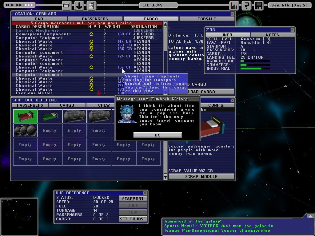 Screenshot of Starship Tycoon (Windows, 2004) - MobyGames