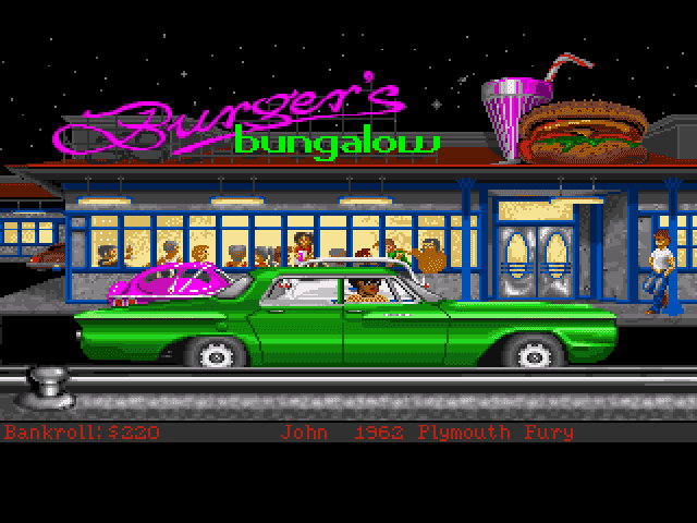 Screenshot of Street Rod 2: The Next Generation (Amiga, 1991) - MobyGames