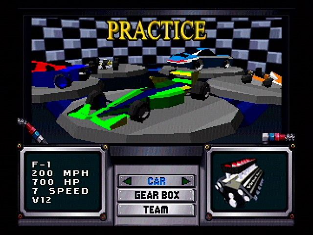 Screenshot of Time Warner Interactive's VR Virtua Racing (SEGA Saturn ...