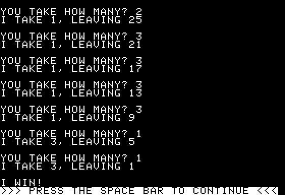 Screenshot of Math Decathlon (Apple II, 1981) - MobyGames