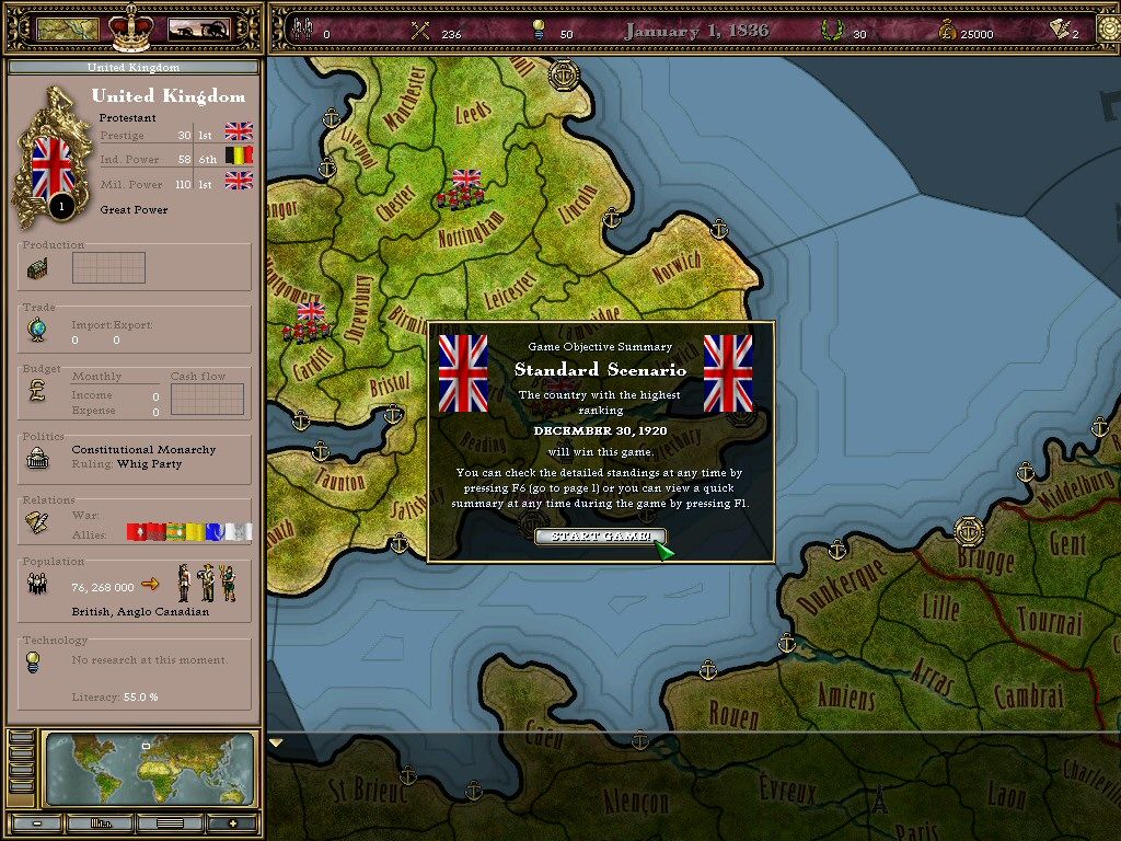 Screenshot of Victoria: An Empire Under the Sun (Windows, 2003) - MobyGames