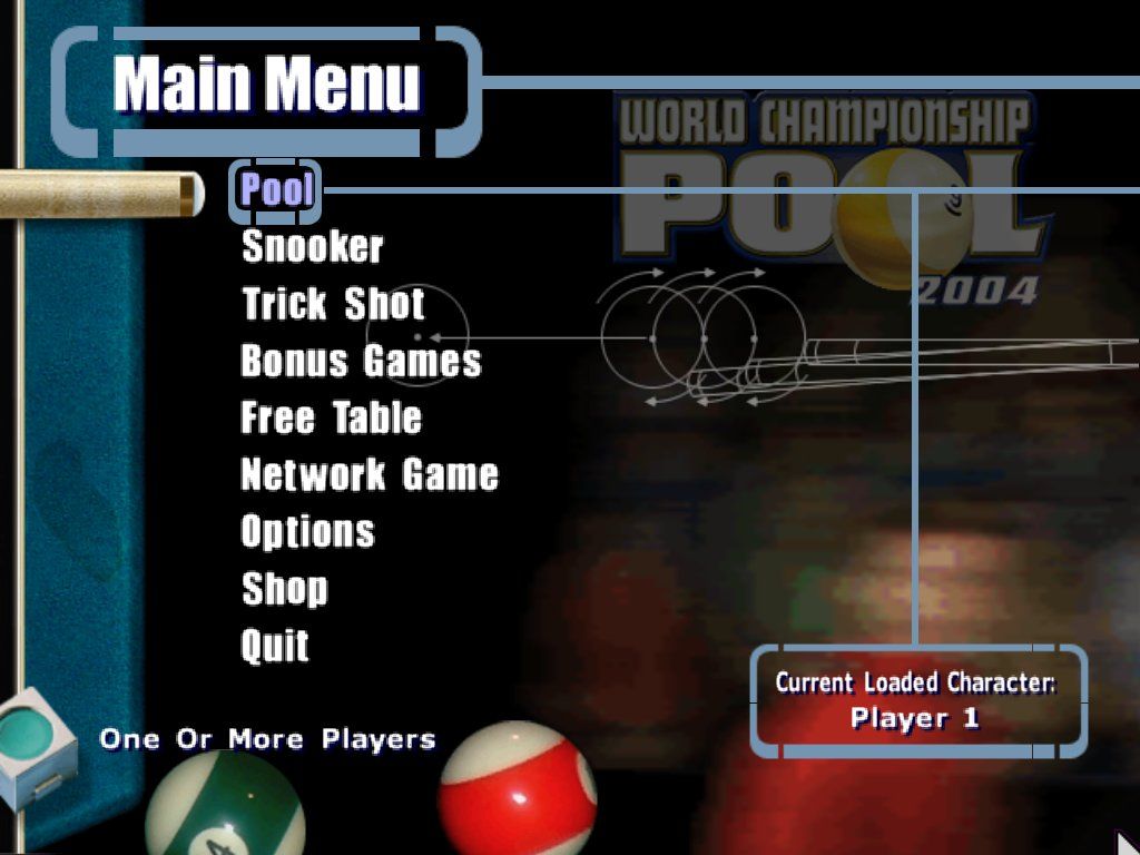 Screenshot of World Championship Pool 2004 (Windows, 2004) - MobyGames