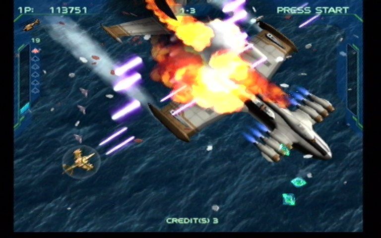 Screenshot of Zero Gunner 2 (Dreamcast, 2001) - MobyGames
