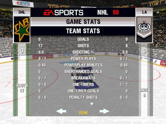 Screenshot of NHL 98 (Windows, 1997) - MobyGames
