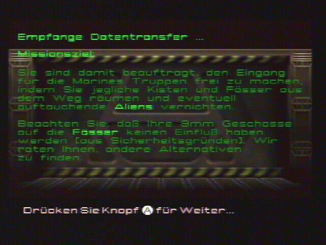 Screenshot of Alien Trilogy (SEGA Saturn, 1996) - MobyGames