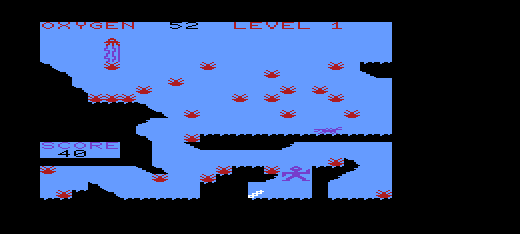 Screenshot of Moby Dick / Diver (VIC-20, 1984) - MobyGames