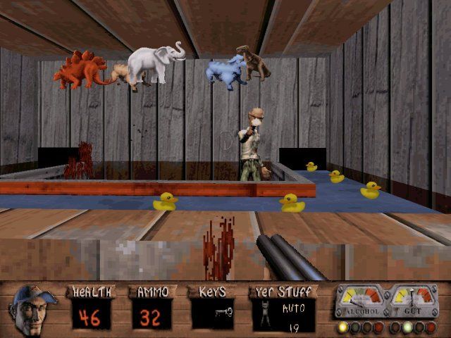 Screenshot of Redneck Rampage: Suckin' Grits on Route 66 (DOS, 1998 ...