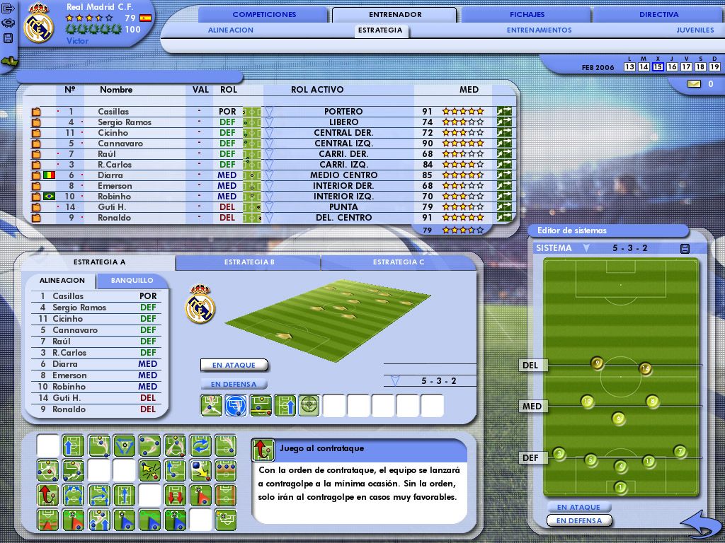 Screenshot of PC Fútbol 2007 (Windows, 2006) - MobyGames