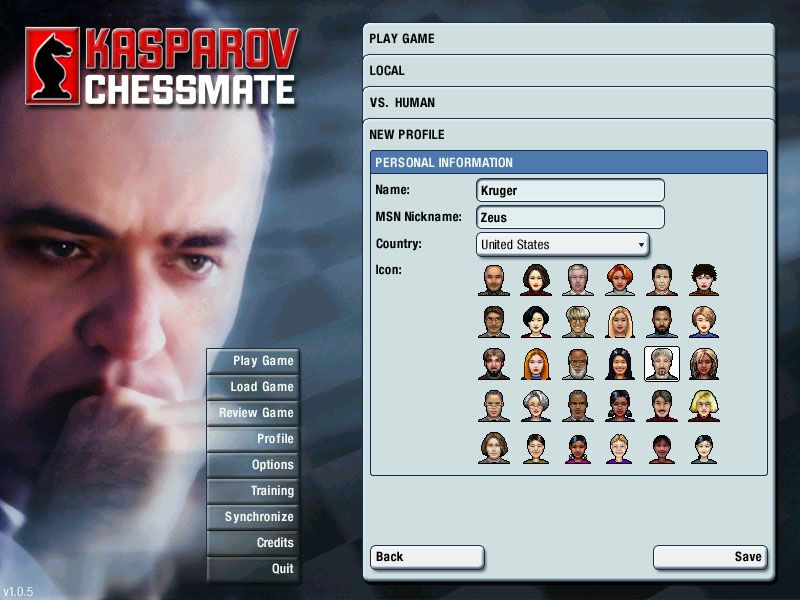 Screenshot of Kasparov Chessmate (Windows, 2003) - MobyGames