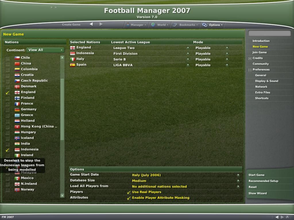Screenshot of Worldwide Soccer Manager 2007 (Windows, 2006) - MobyGames