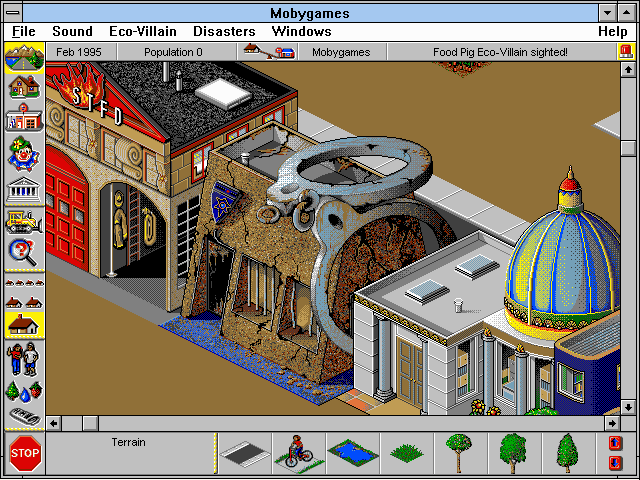 Screenshot of SimTown (Windows 16-bit, 1995) - MobyGames