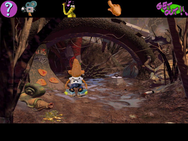 Screenshot of Down in the Dumps (DOS, 1996) - MobyGames