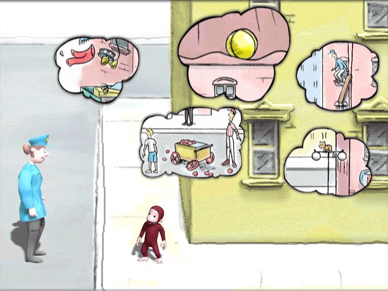Screenshot of Curious George: Downtown Adventure (Windows, 2002 ...