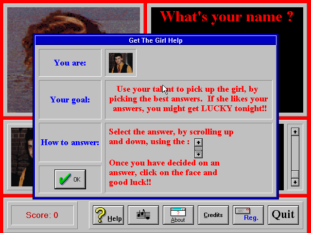 Screenshot of Get the Girl! (Windows 3.x, 1993) - MobyGames