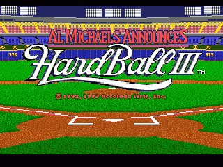 Screenshot of HardBall III (Genesis, 1992) - MobyGames