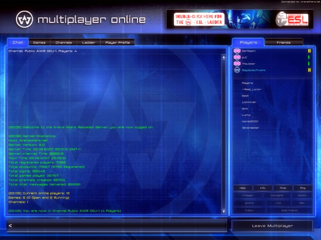 Screenshot of Arena Wars Reloaded (Windows, 2007) - MobyGames