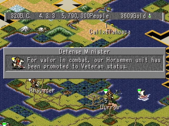 Screenshot of Sid Meier's Civilization II (PlayStation, 1996) - MobyGames