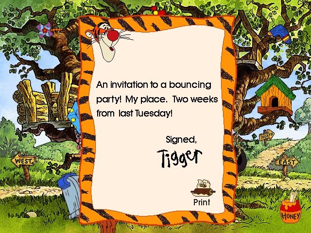 Screenshot of Disney's Ready to Read with Pooh (Windows, 1997) - MobyGames