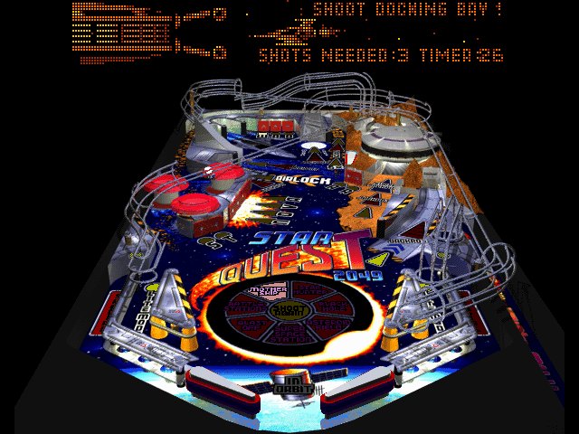 Screenshot of hyper 3-D Pinball (DOS, 1995) - MobyGames
