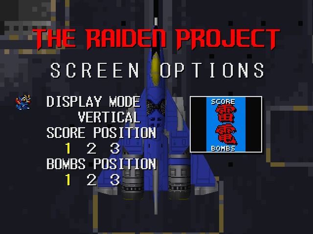 Screenshot of The Raiden Project (PlayStation, 1995) - MobyGames