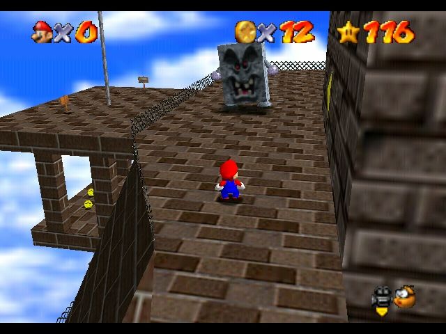 Screenshot of Super Mario 64 (Nintendo 64, 1996) - MobyGames