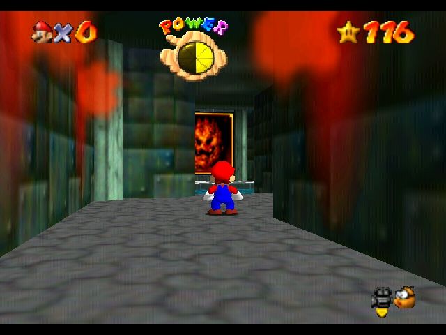 Screenshot of Super Mario 64 (Nintendo 64, 1996) - MobyGames