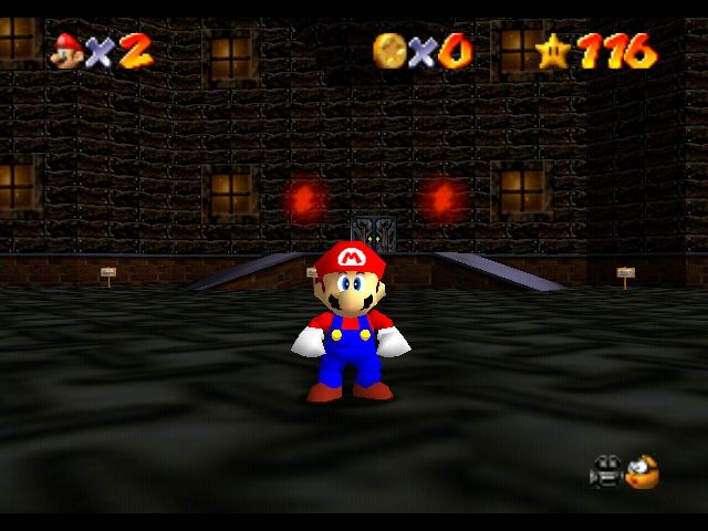 Screenshot of Super Mario 64 (Nintendo 64, 1996) - MobyGames