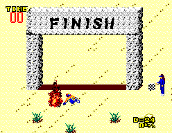 Screenshot of Enduro Racer (SEGA Master System, 1987) - MobyGames