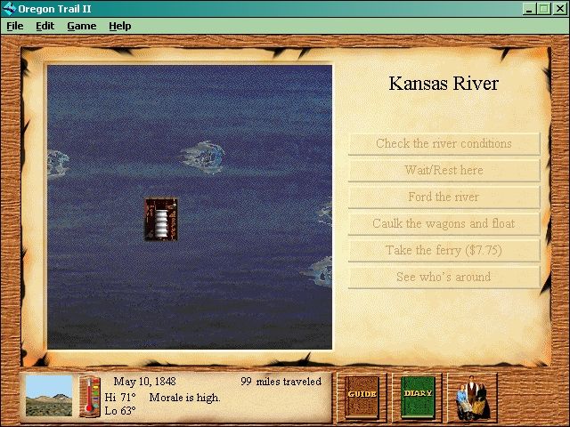 Screenshot of Oregon Trail II (Windows, 1995) - MobyGames