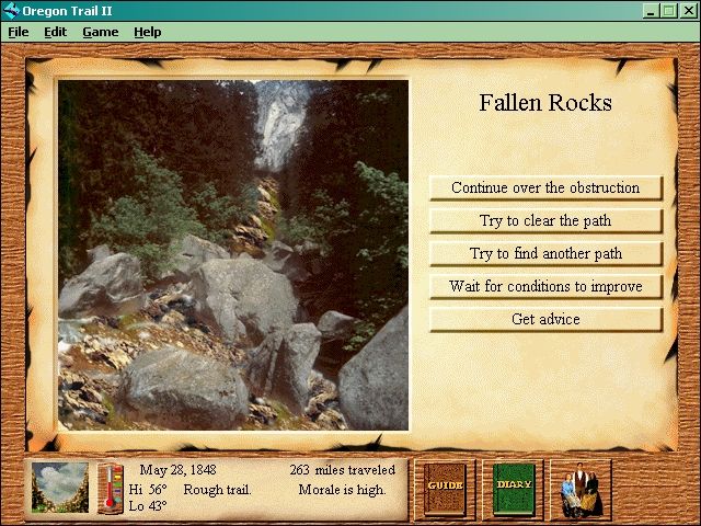 Screenshot of Oregon Trail II (Windows, 1995) - MobyGames