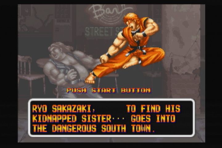 Screenshot of Art of Fighting: Anthology (PlayStation 2, 2006) - MobyGames