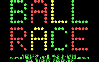 Ball Race (1988) - MobyGames