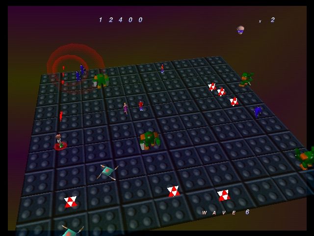 Screenshot of Robotron 64 (Nintendo 64, 1998) - MobyGames
