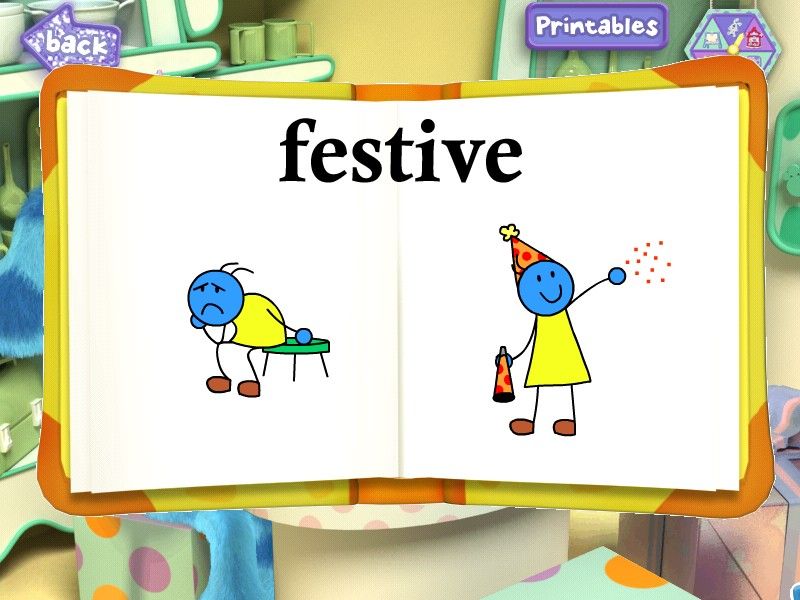 Screenshot of Blue's Room: Blue Talks! (Windows, 2004) - MobyGames