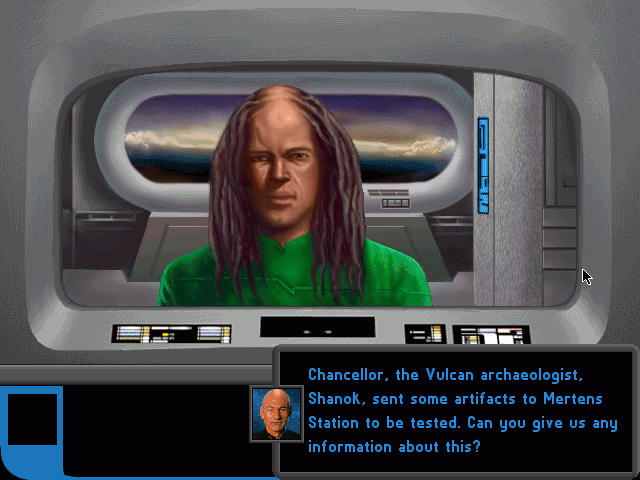 Screenshot of Star Trek: The Next Generation - "A Final Unity" (DOS, 1995) - MobyGames